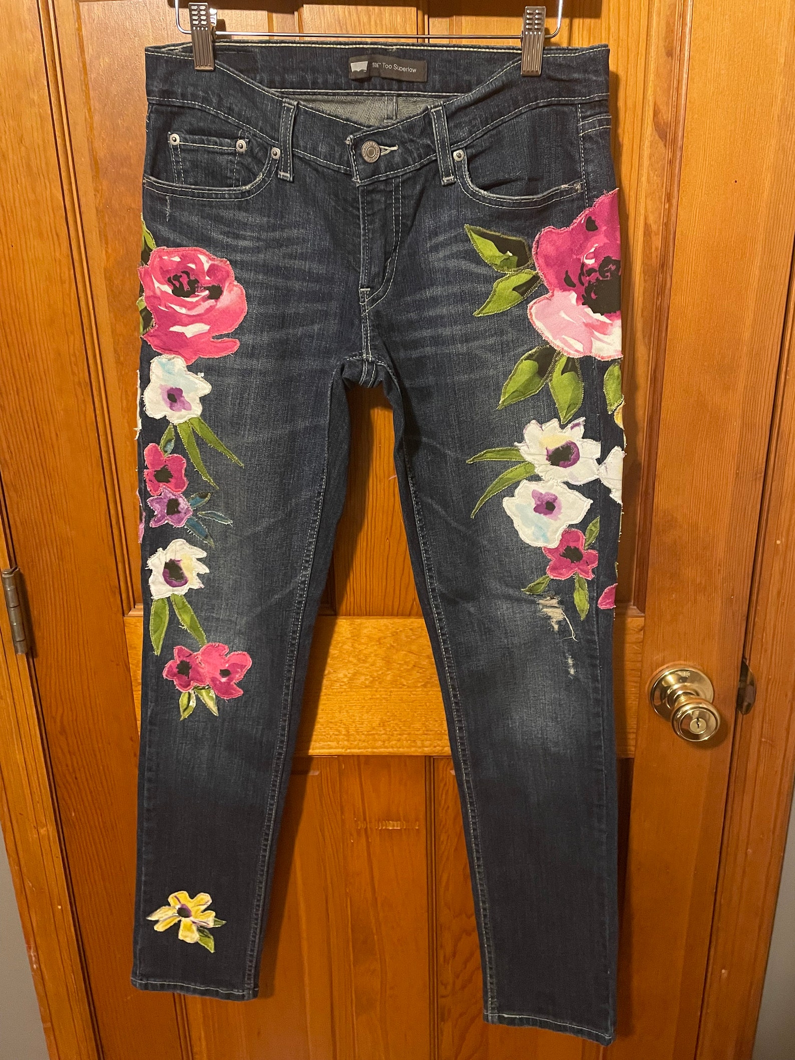 Vintage Levi Denim | Levi Jeans | Skinny Jeans | Flower Vintage Jeans ...
