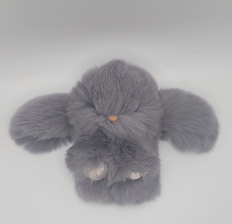 Real Rex Rabbit Fur Keychains/plush - Etsy