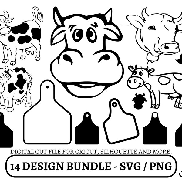 Cow Ear Tag Outline Svg - Etsy