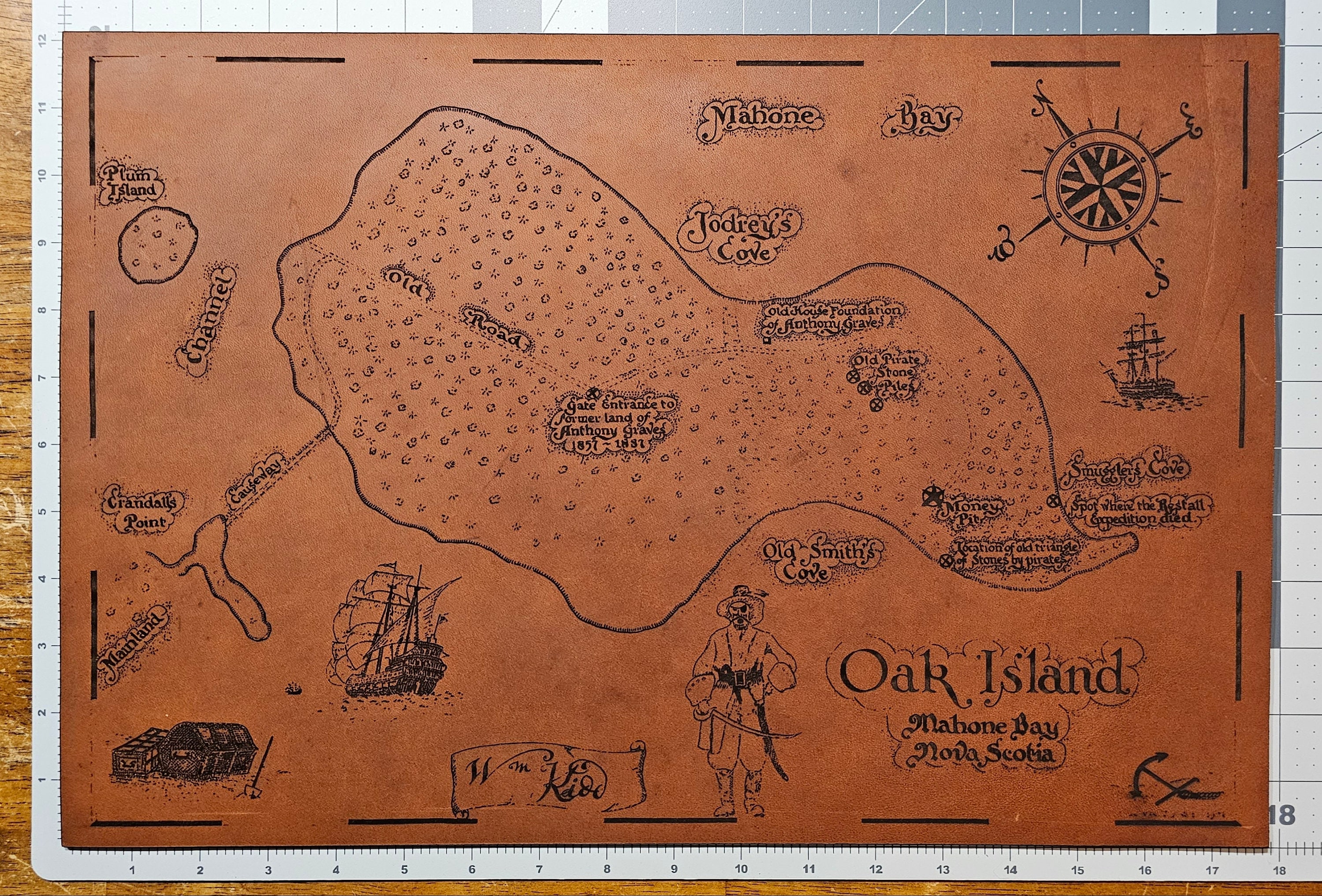 Oak Island Treasure Map