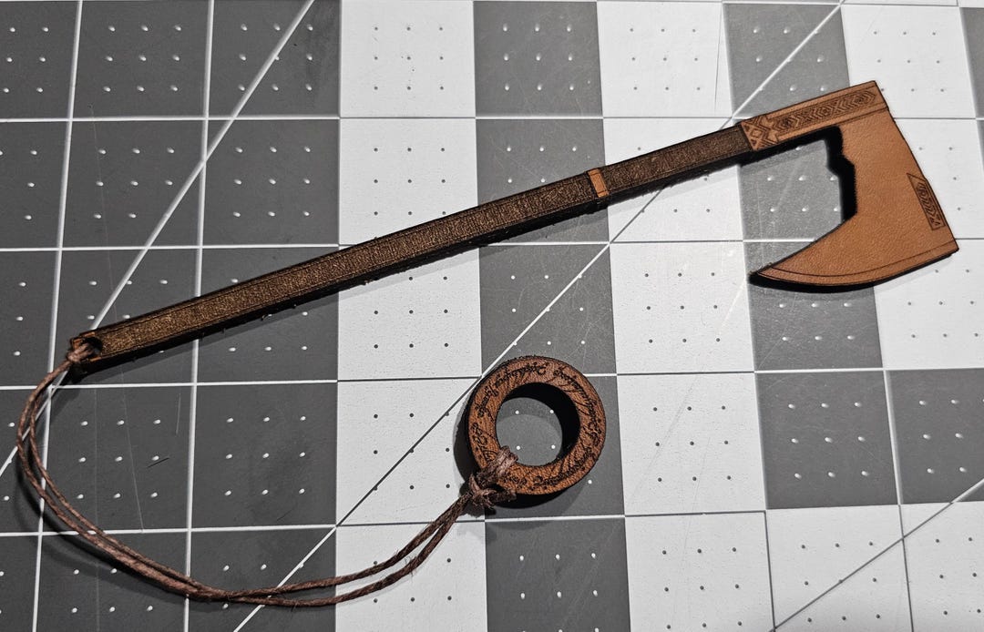 Gimli Bearded Axe Leather Bookmark - Etsy