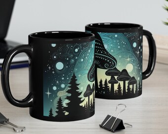 Skull Butterfly Mug, Cottagecore Mushroom, Enchanted Forest ...