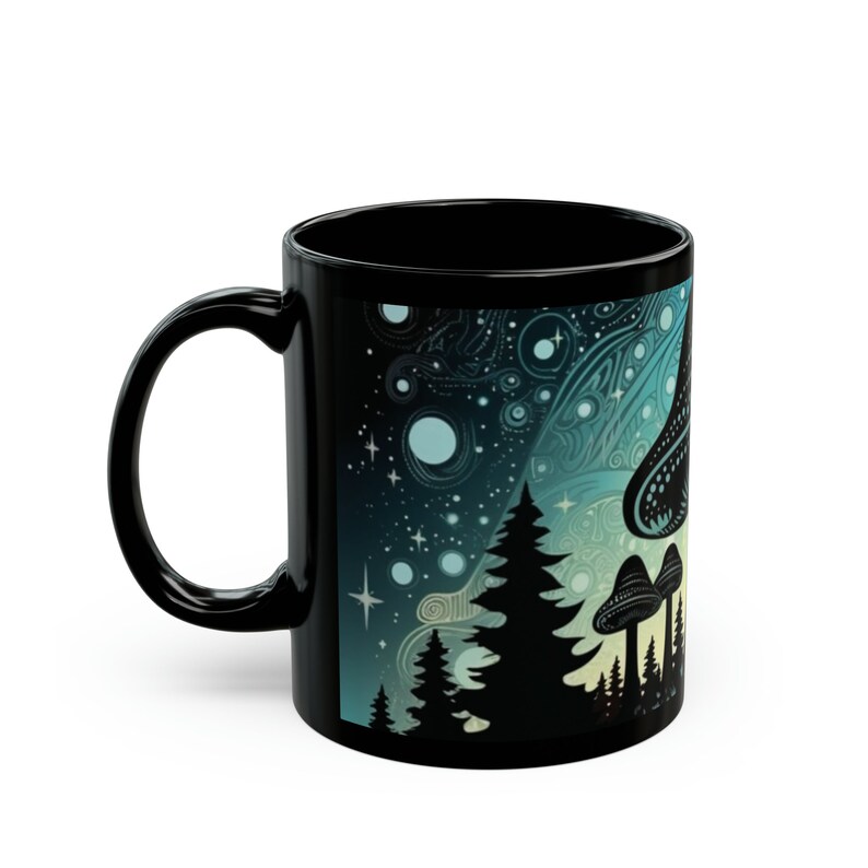 Enchanted Forest, Magic Mushroom Mug, Psychedelic, Coffee Mug, Mushroom ...