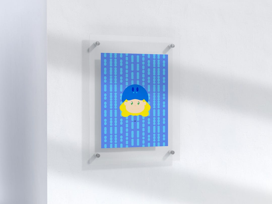 Playful Cartoon Wall Art, Milu Character Poster, Retro Kawaii Digital ...