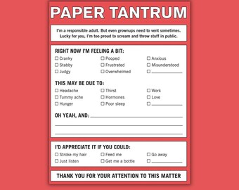 Adult Sticky Note - Etsy