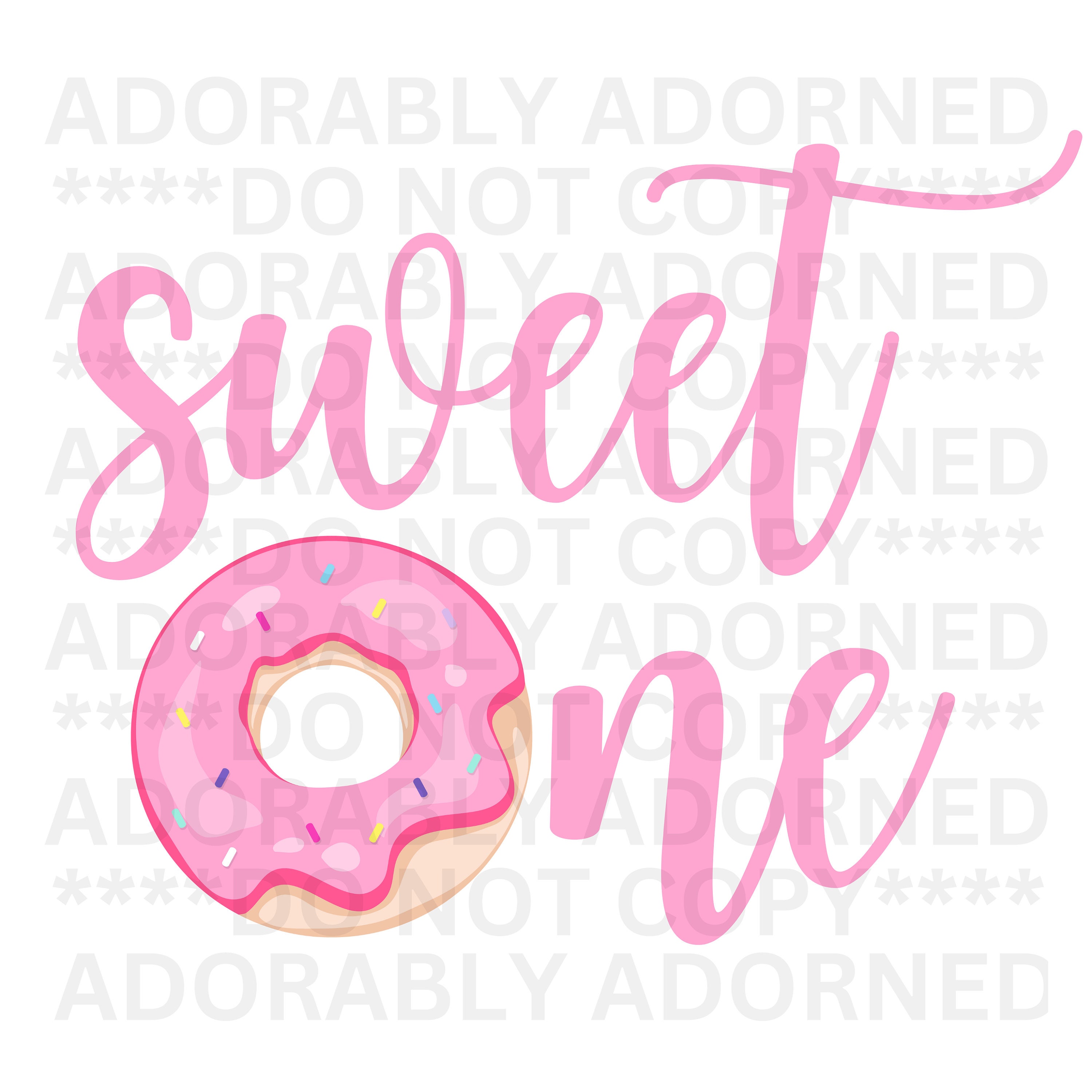 Sweet One Donut Birthday PNG - Etsy