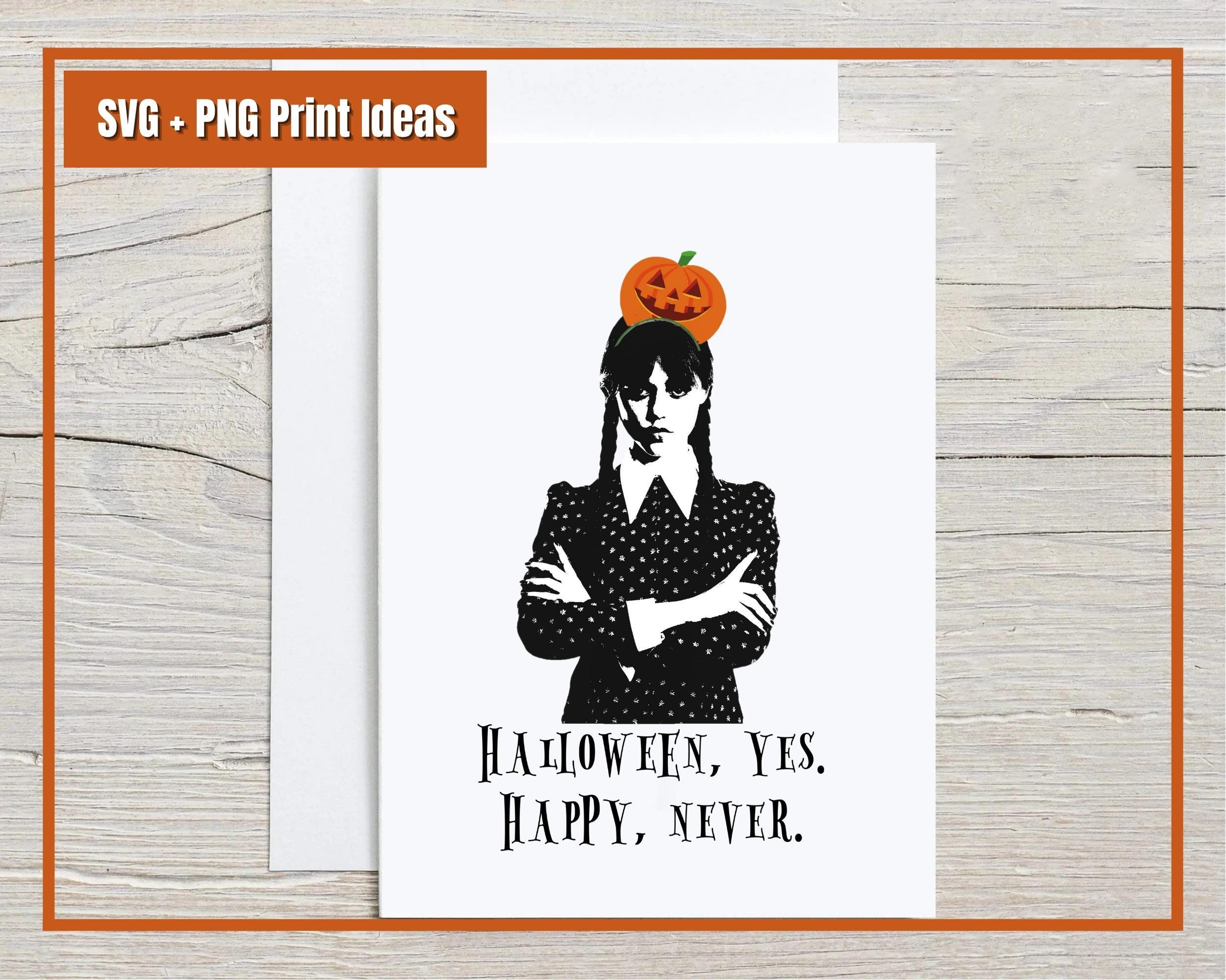 Wednesday Addams Halloween SVG Wednesday Svg Halloween - Etsy