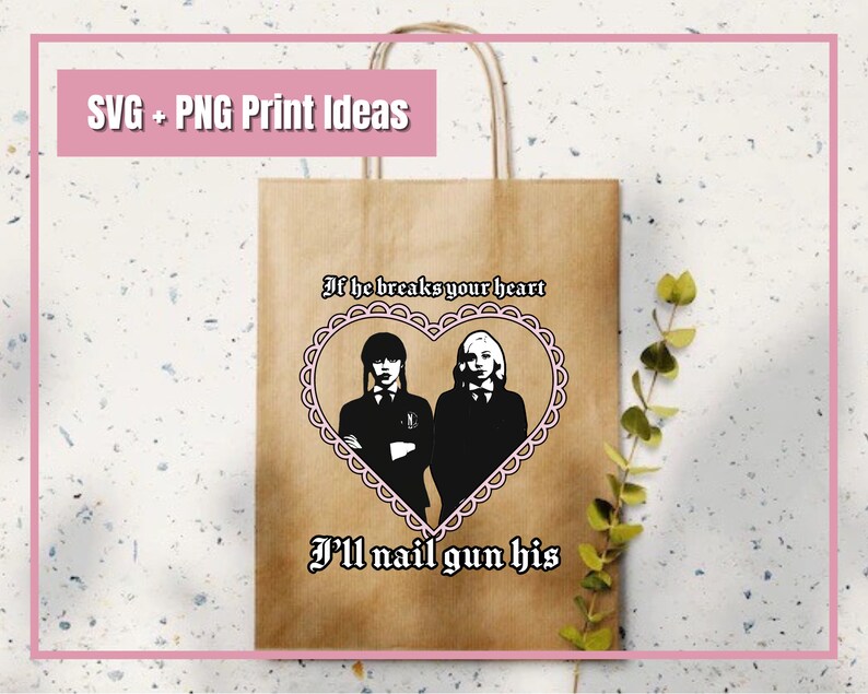 Wednesday Addams Enid Sinclair BFF Galentines Day Svg, Wednesday Svg ...