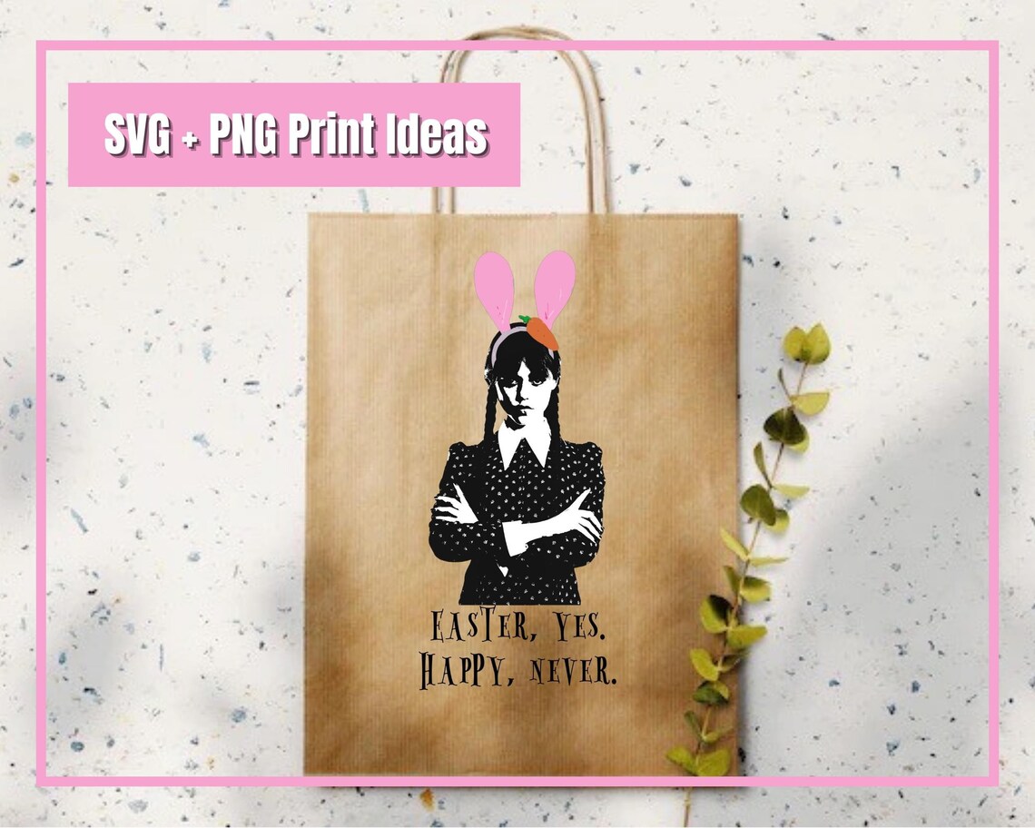 Wednesday Addams Easter Bunny Svg, Wednesday Svg, Easter Sunday ...