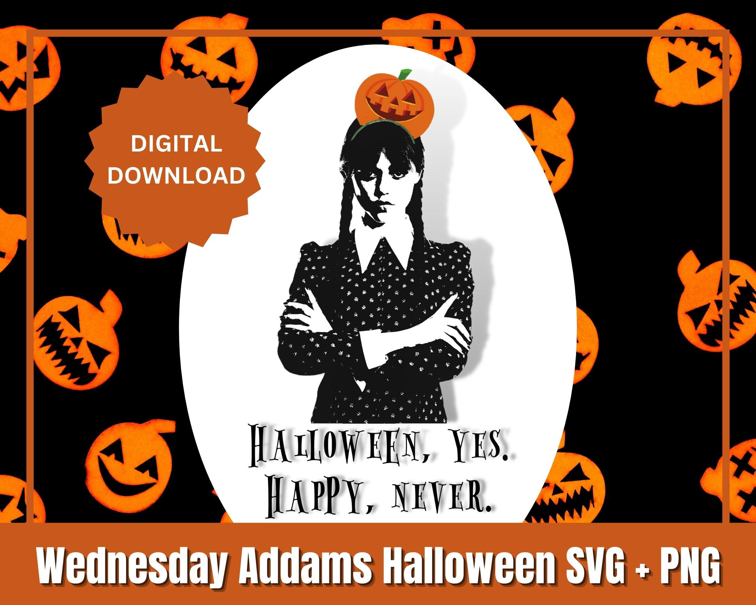 Wednesday Addams Halloween SVG Wednesday Svg Halloween - Etsy