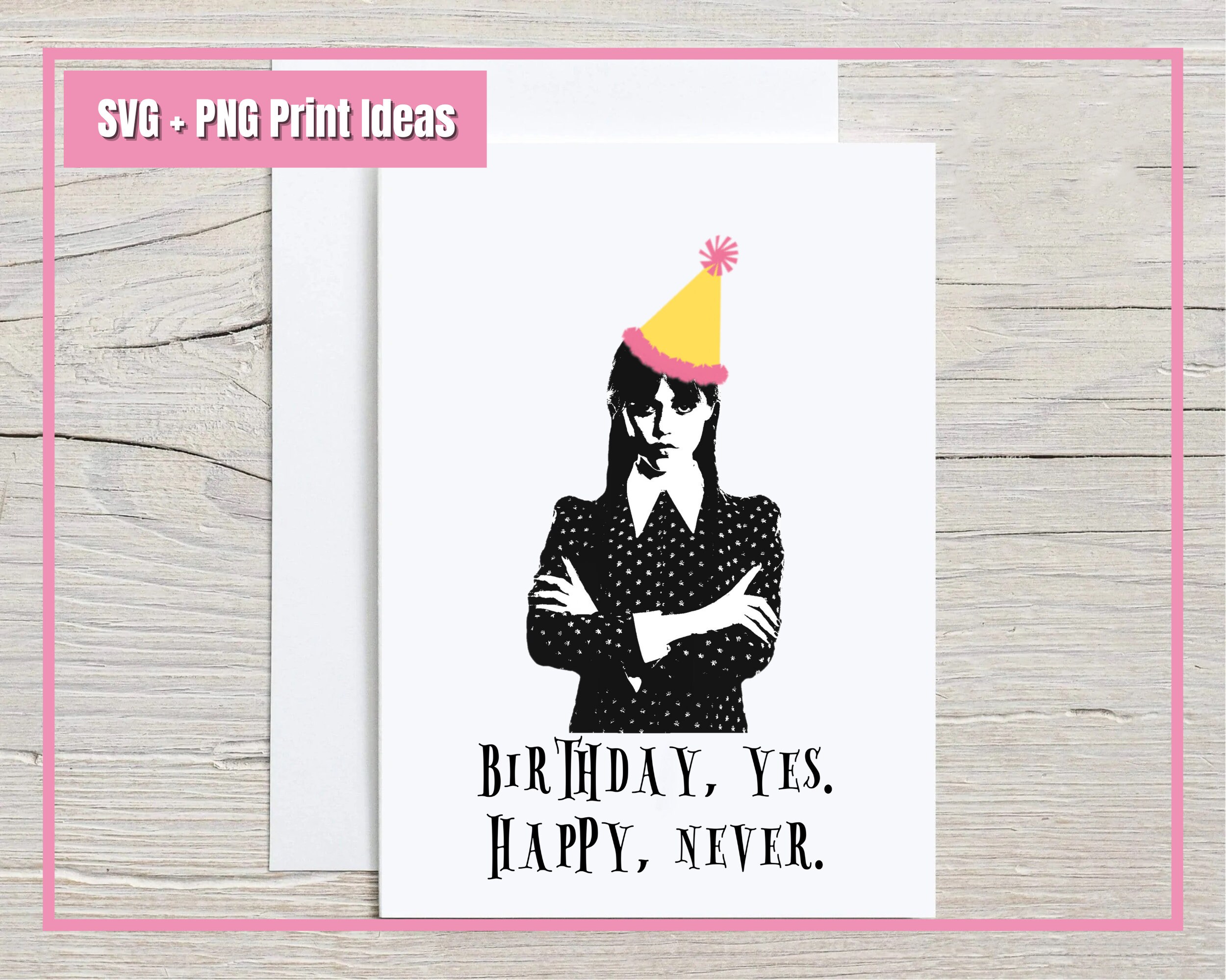Wednesday Addams Happy Birthday Svg Wednesday Svg - Etsy