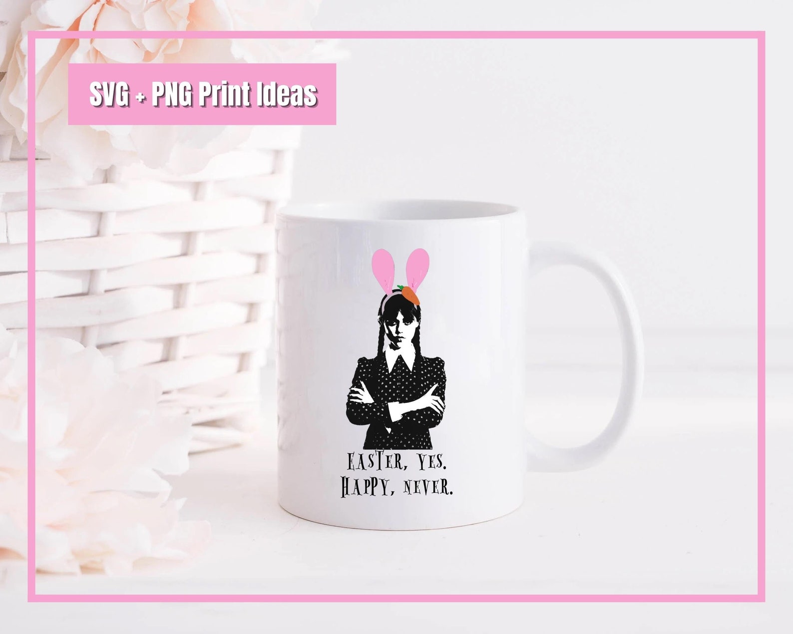 Wednesday Addams Easter Bunny Svg, Wednesday Svg, Easter Sunday ...