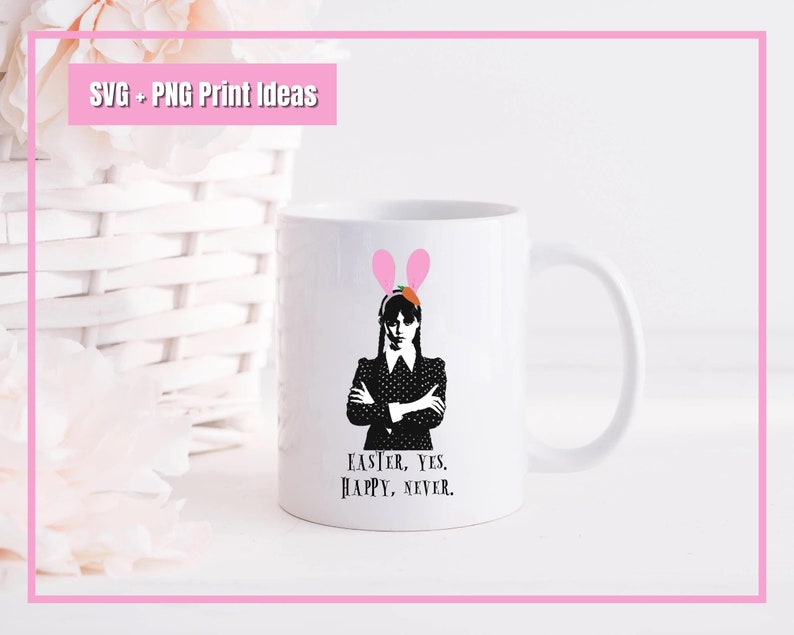 Wednesday Addams Easter Bunny Svg, Wednesday Svg, Easter Sunday ...