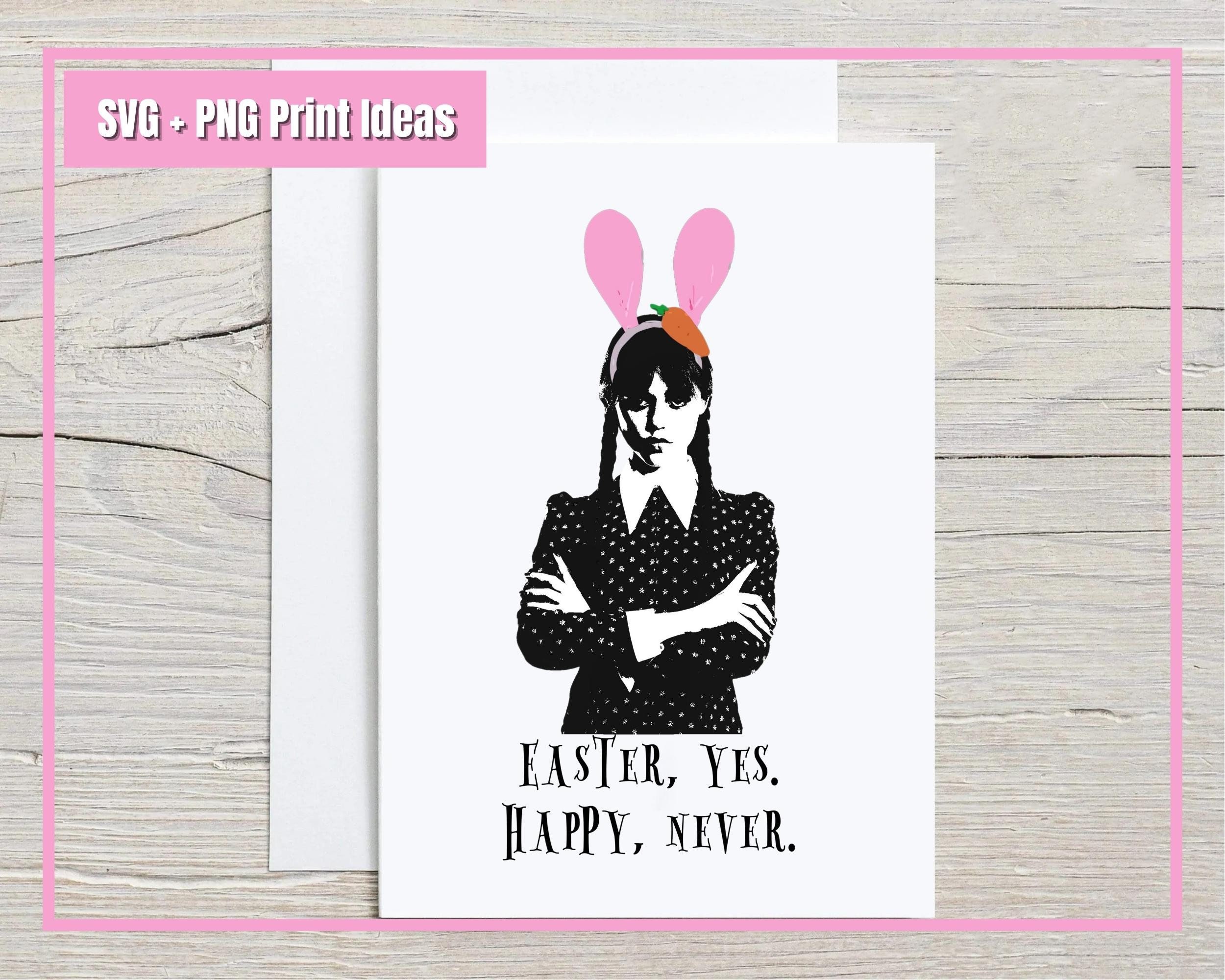 Wednesday Addams Easter Bunny Svg, Wednesday Svg, Easter Sunday ...
