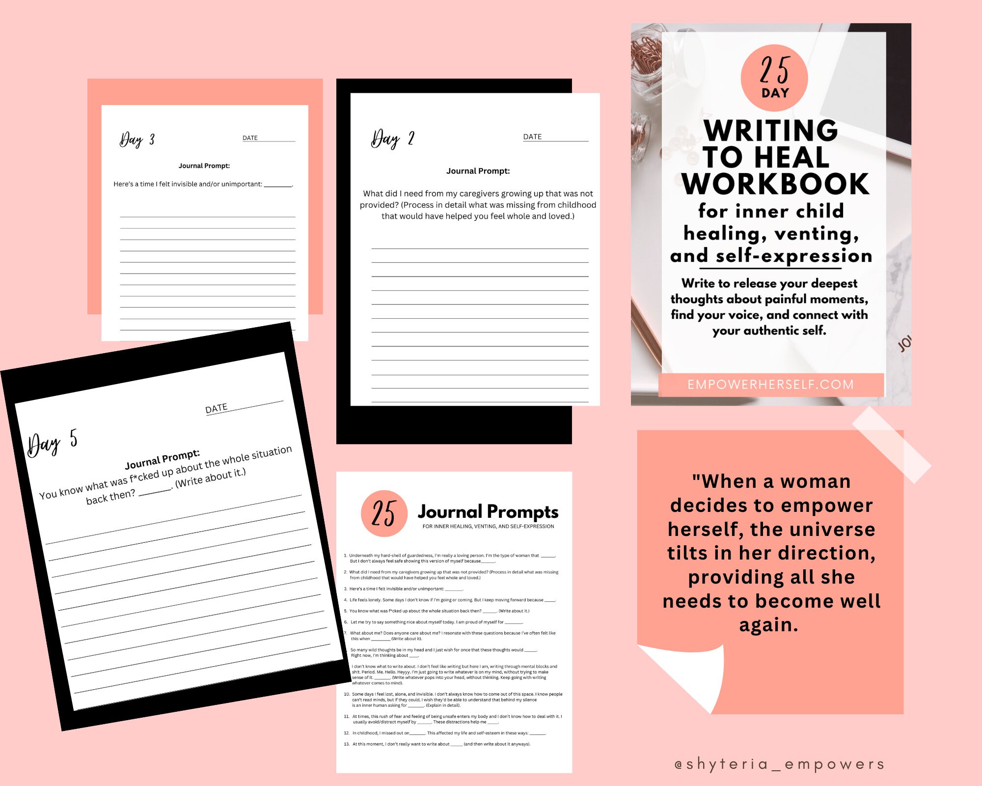 Inner Child Healing Workbook Digital Journal Prompts Inner Child ...