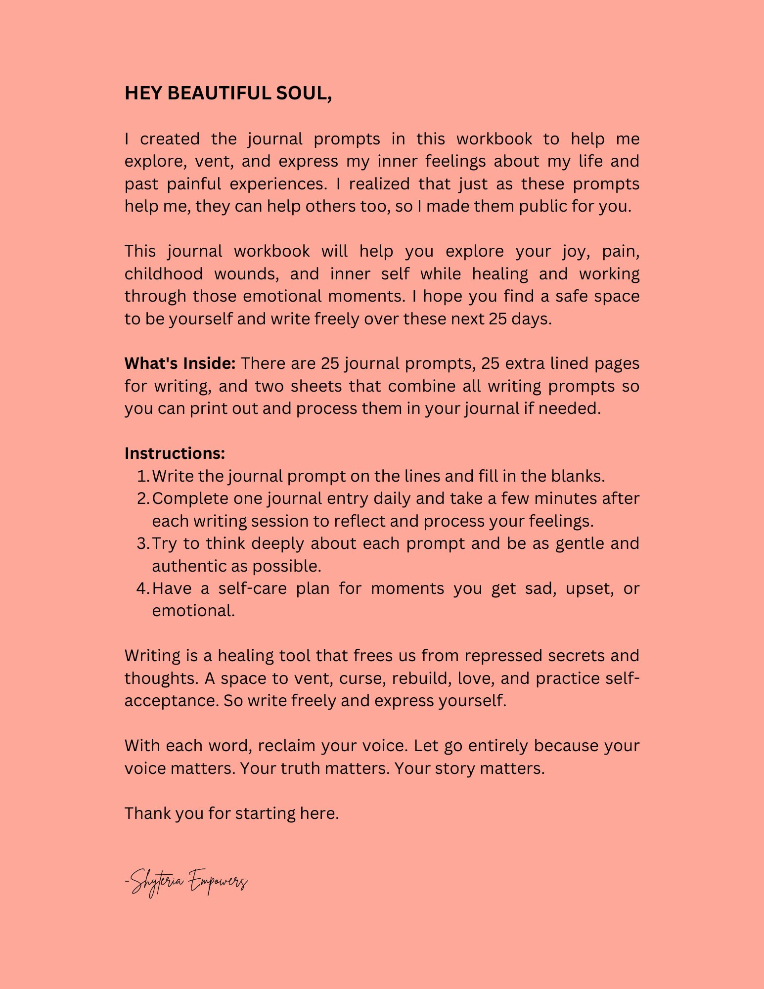 Inner Child Healing Workbook Digital Journal Prompts Inner Child ...