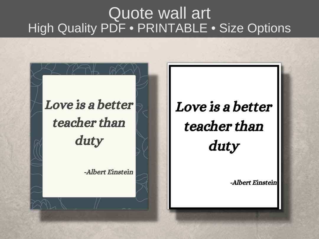 Albert Einstein Famous Quote Printable Wall Art for Simple - Etsy