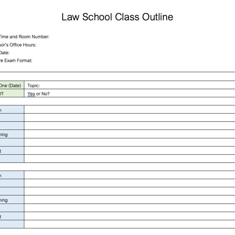 Law School Case Brief Template - Etsy