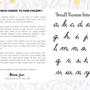 100 Pages Cursive Handwriting Workbook for Kids,kids Workbook,preschool ...