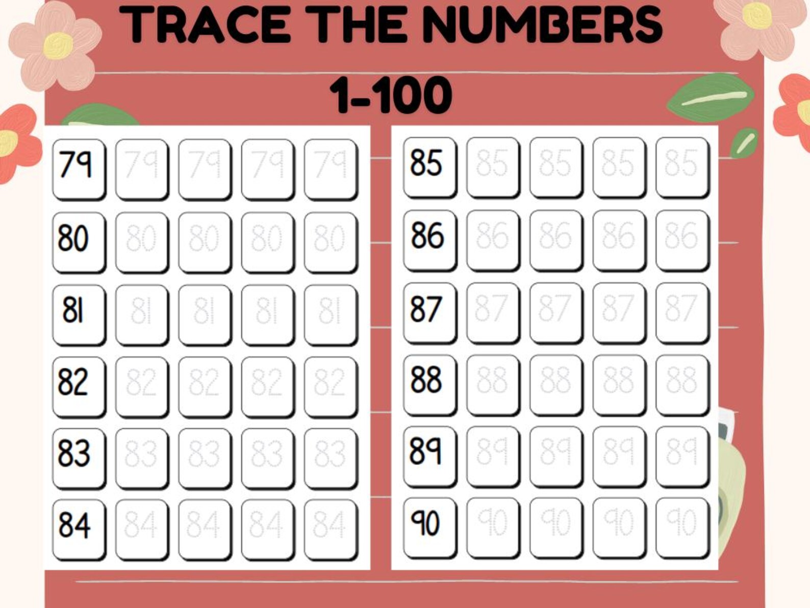 1-100 Numbers Tracing,alphabets Tracing,preschool Tracing,tracing Book ...