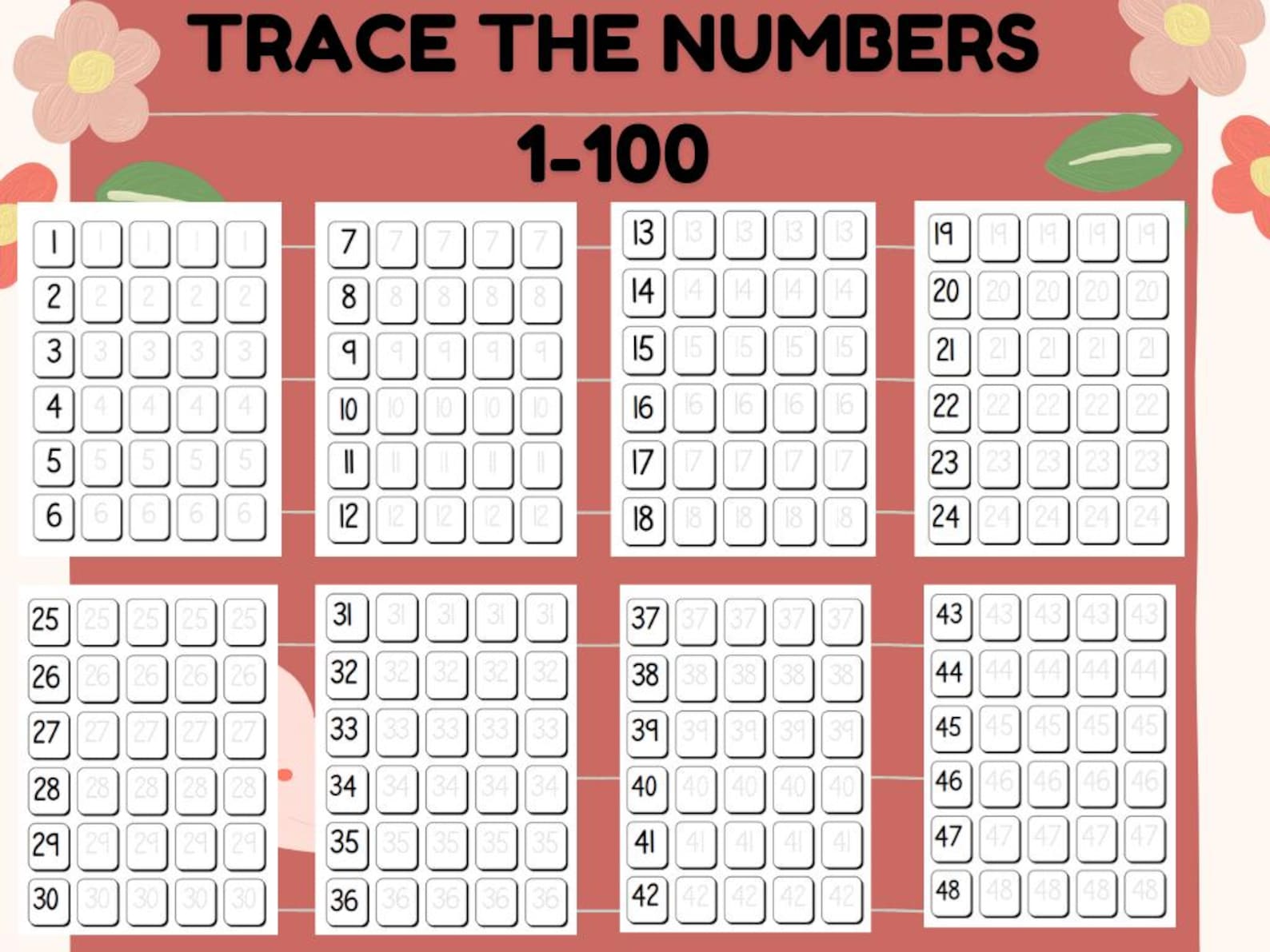 1-100 Numbers Tracing,alphabets Tracing,preschool Tracing,tracing Book ...