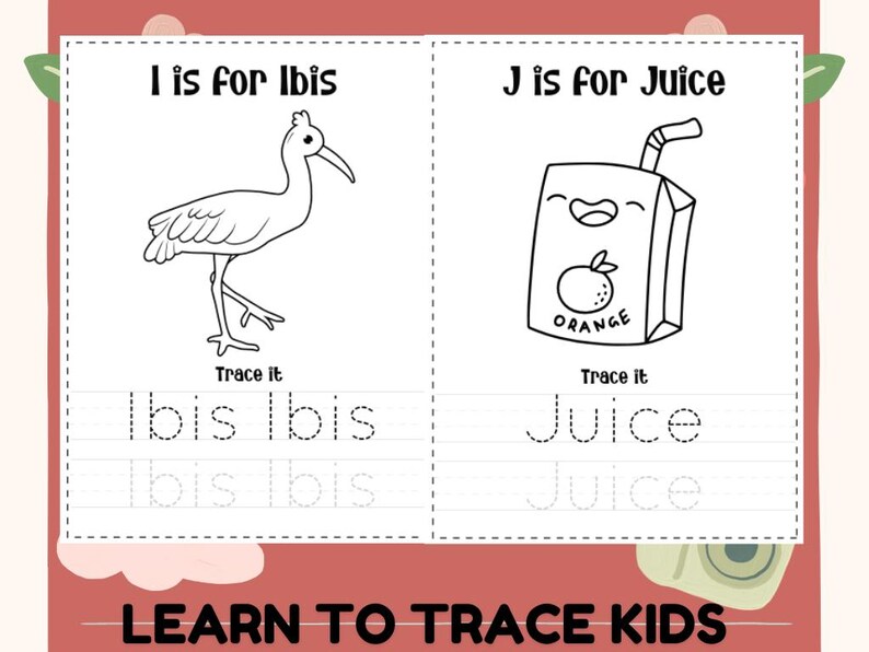 100+ Pages Kids Tracing Book, Alphabets, Shapes, Animals (PDF) - Etsy
