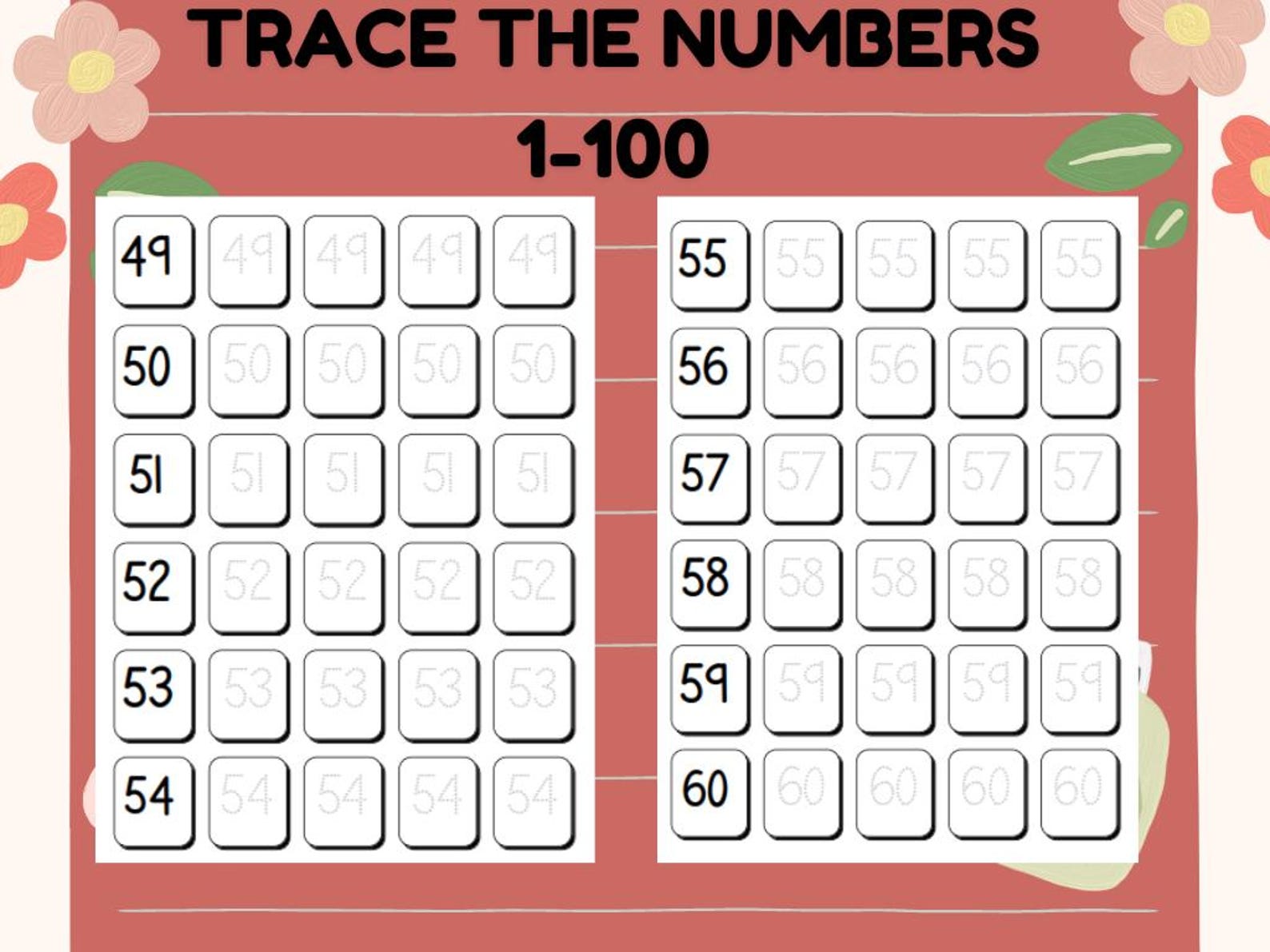 1-100 Numbers Tracing,alphabets Tracing,preschool Tracing,tracing Book ...