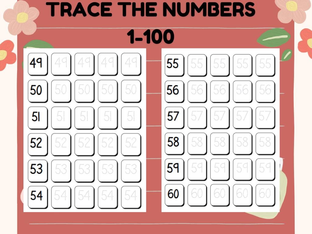 1-100 Numbers Tracing,alphabets Tracing,preschool Tracing,tracing Book ...