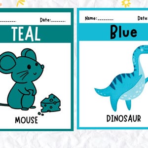 17 Pages Learn About Colours for Kids,kids Workbook,preschool Worksheet ...