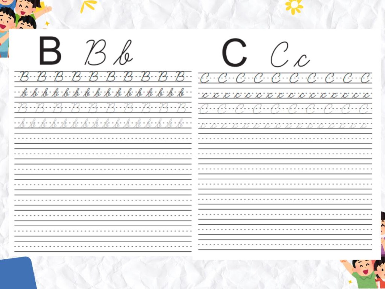 100 Pages Cursive Handwriting Workbook for Kids,kids Workbook,preschool ...