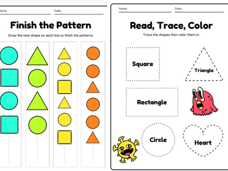 Kids Monster Activity Book,alphabets Tracing,preschool Tracing,tracing ...