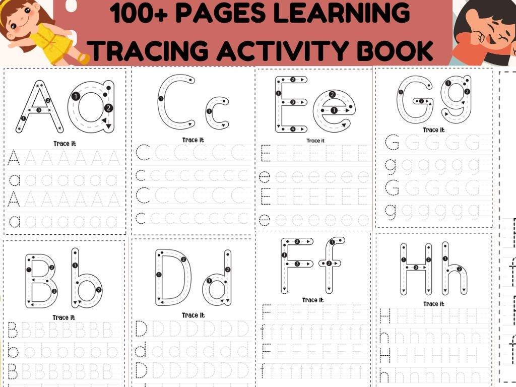 100+ Tracing Worksheets,alphabets Tracing,animal Tracing,tracing Book ...