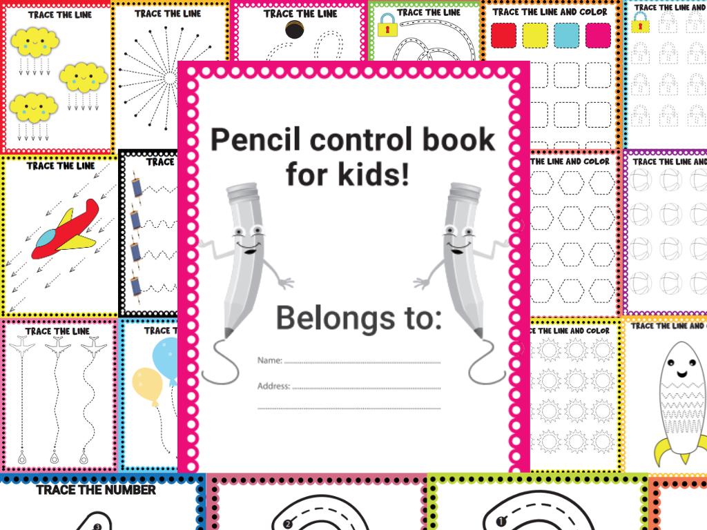 Pencil Control Book for Kids,alphabets Tracing,preschool Tracing ...