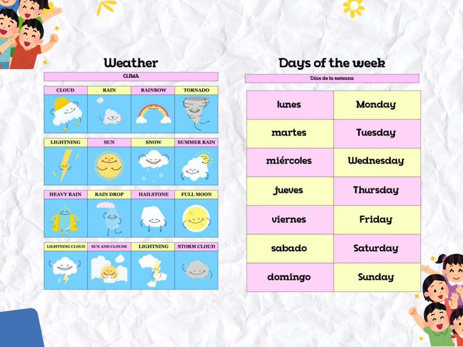 20 Pages Bilingual Spanish Posters Kids,,kids Workbook,preschool ...