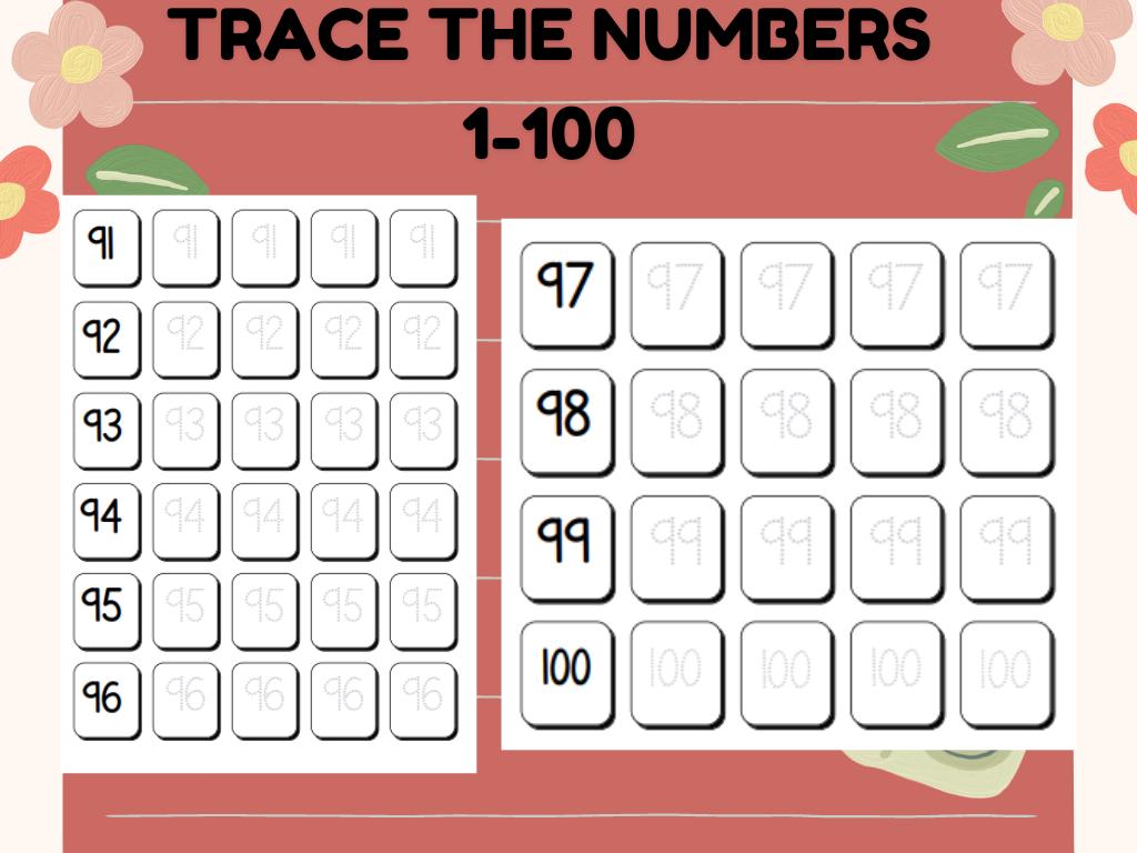 1-100 Numbers Tracing,alphabets Tracing,preschool Tracing,tracing Book ...