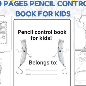 80 Pages Pencil Control Workbook for Kids,kids Workbook,pre-school ...