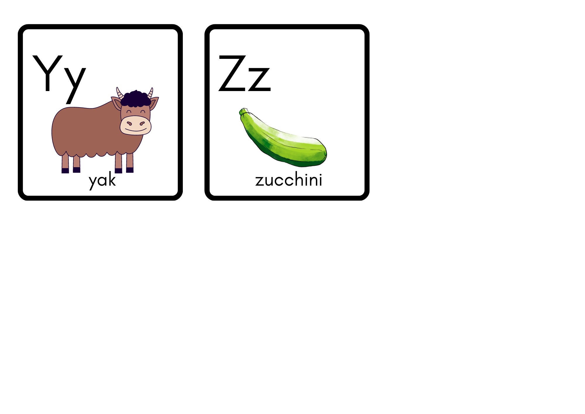 Printable Farm Alphabet Flash Cards - Etsy