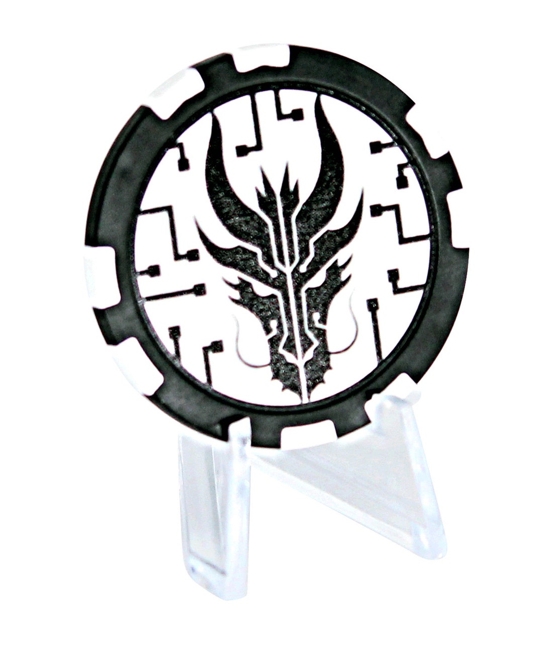 1.5" / 39mm Techno Dragon Poker Chips | Black, Red, White Custom Poker ...