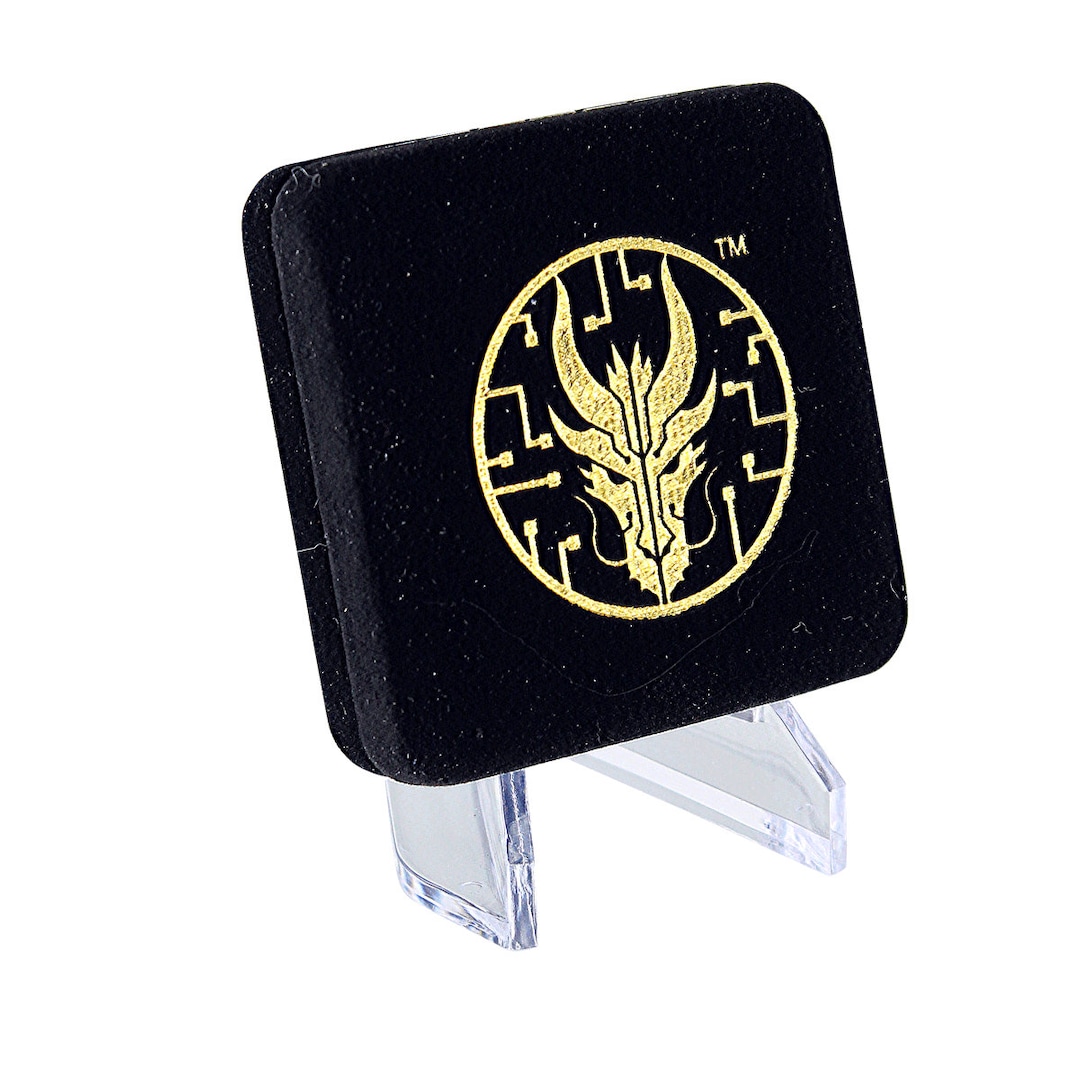 1 Coin Dragon Display Case | Velvet Slimline Gold Foil Box ...