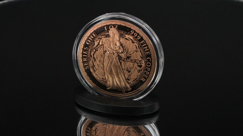 Greek Mythology Series 1 2 of 12 Pandora 1 Oz Fine Art Round Coin .999 ...