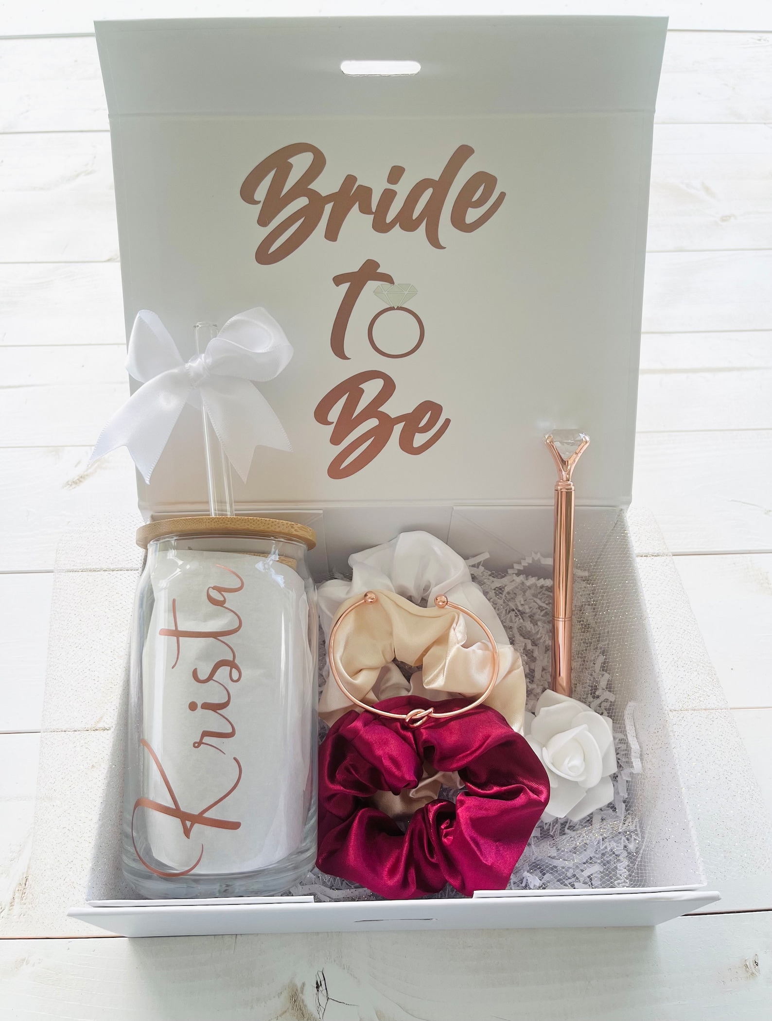 Bridal Gift Box, Bride to Be Gift Box, Personalized Bridal Gift Box ...