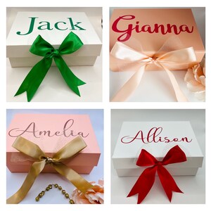 Personalized Empty Gift Box, Christmas Empty Gift Box, Custom Empty Box ...