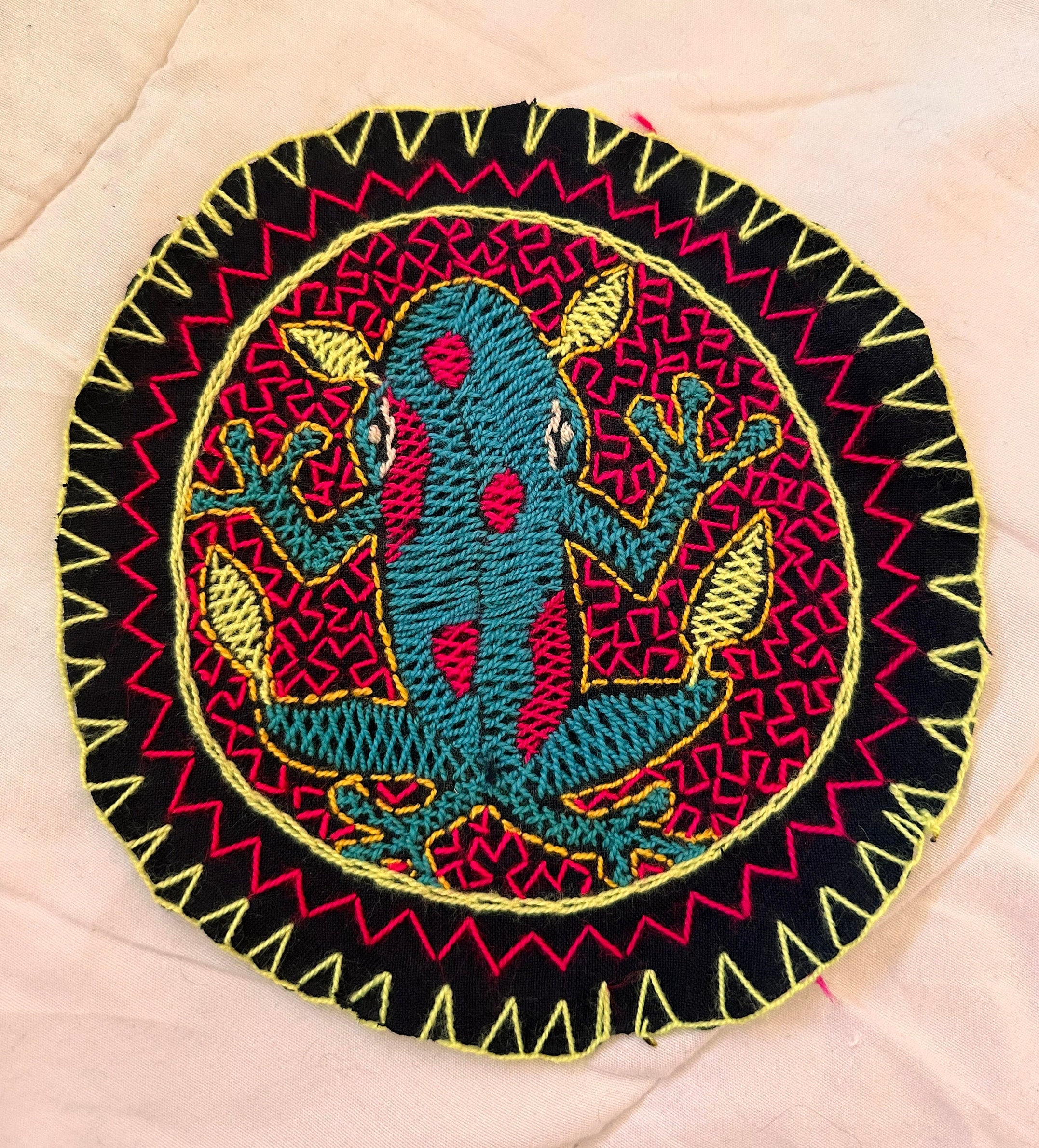 Shipibo Icaro Altar Cloth Textile Hand Weaved Amazon Craft Icaros Kambo ...