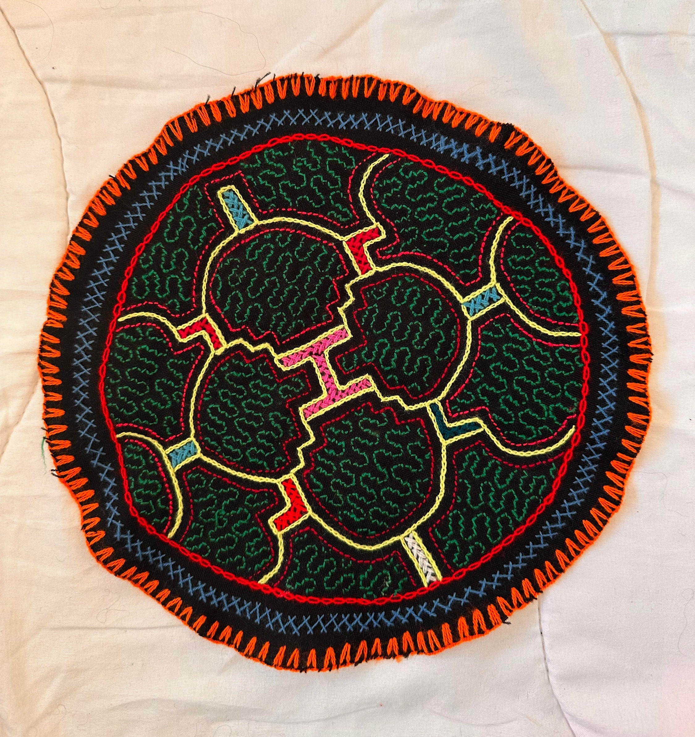 Shipibo Icaro Altar Cloth Textile Hand Weaved Amazon Craft Icaros Kambo ...