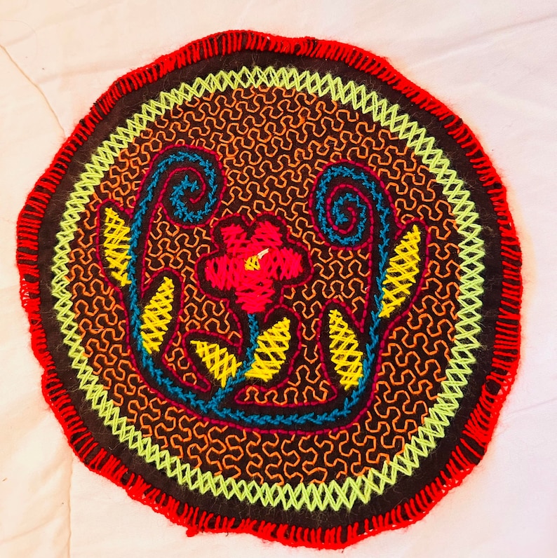 Shipibo Icaro Altar Cloth Textile Hand Weaved Amazon Craft Icaros Kambo ...