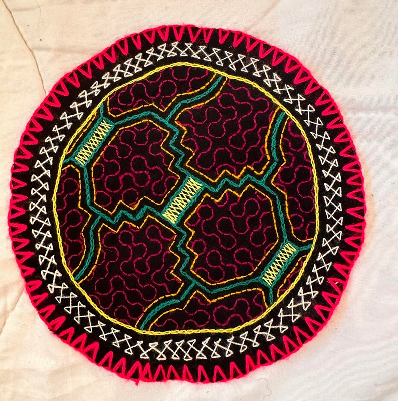 Shipibo Icaro Altar Cloth Textile Hand Weaved Amazon Craft Icaros Kambo ...