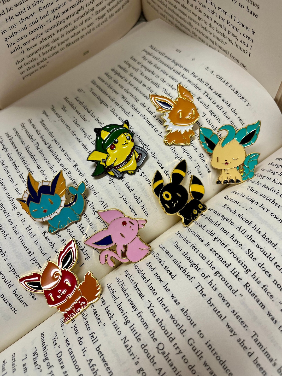 Pokemon Enamel Pins, Evee Evolutions and Pikachu, Bookish Gifts - Etsy