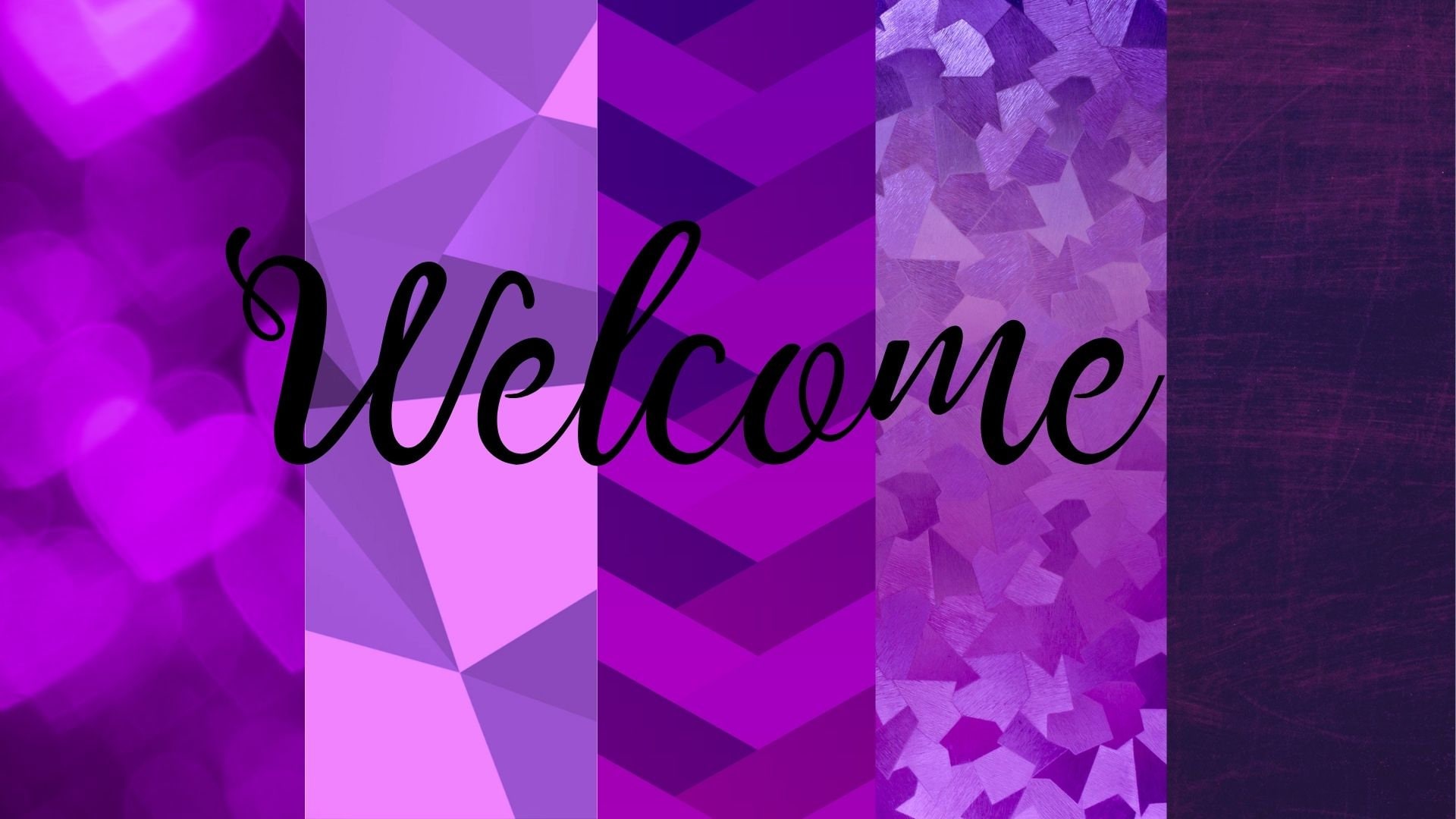 3 Different Shades of Purple Welcome Computer Screensavers - Etsy