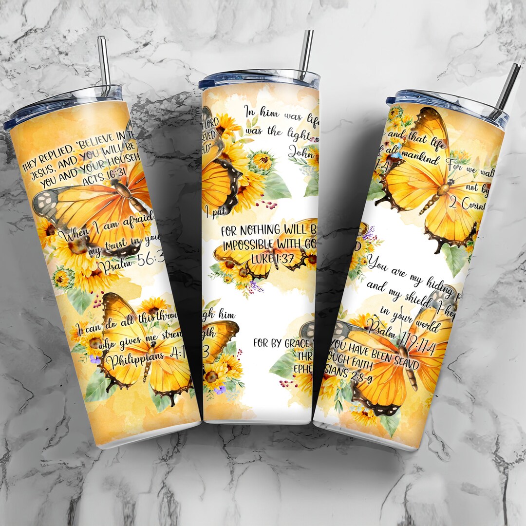 Sunflower Border 20oz Sublimation Tumbler Designs 20 OZ - Etsy