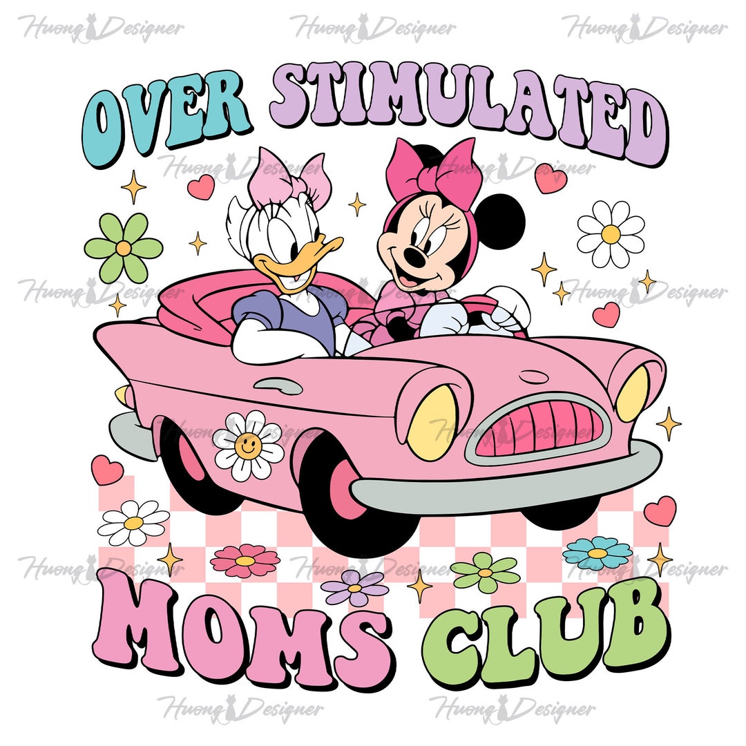 Over Stimulated Moms Club Mama Mouse Png, Happy Mother's Day Png, Mouse ...